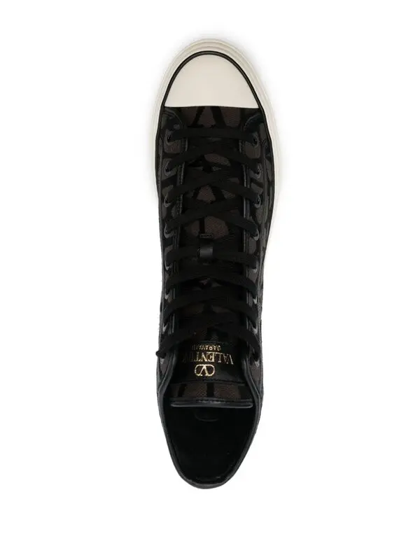 Valentino Garavani Tootaloop Logo-print Hi-top Sneakers - Black