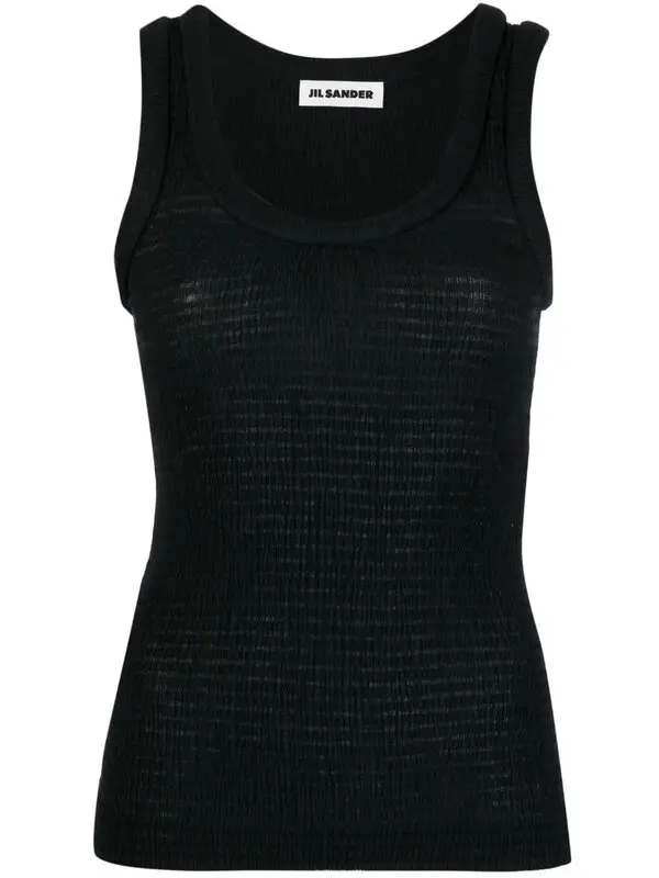 JIL SANDER Shirred Tank Top