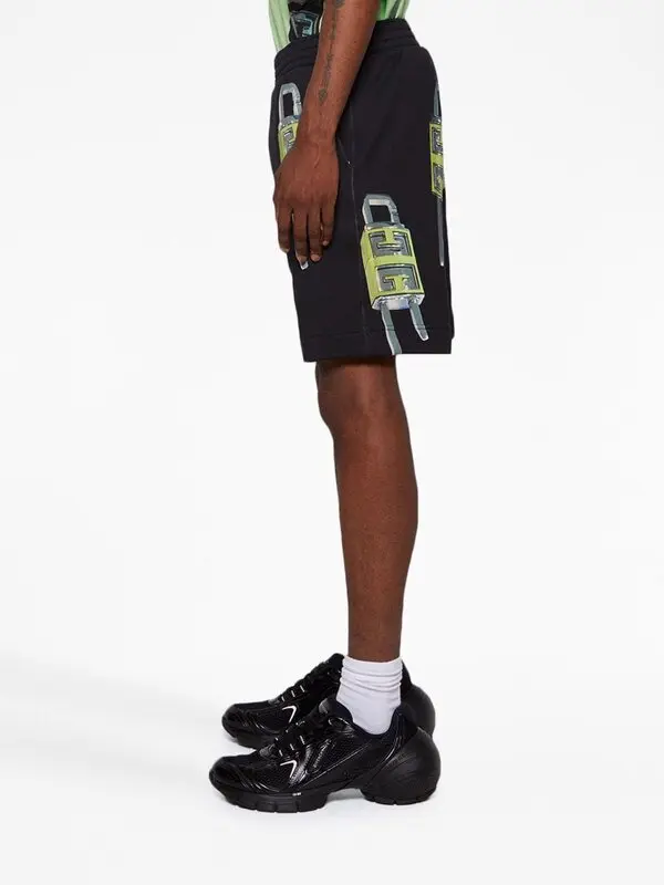 Givenchy 4g Padlock Print Bermuda Shorts