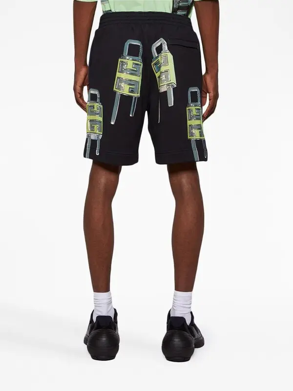Givenchy 4g Padlock Print Bermuda Shorts