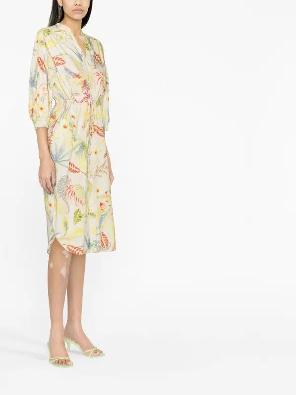 TWINSET Printed Cotton Shirt Dress
