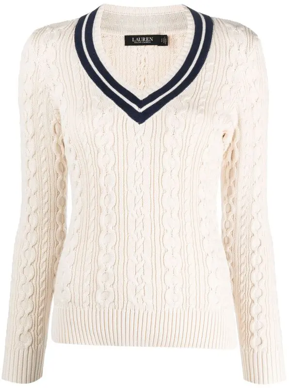 Ralph Lauren Meren Long-sleeve Knitted Jumper - Neutrals