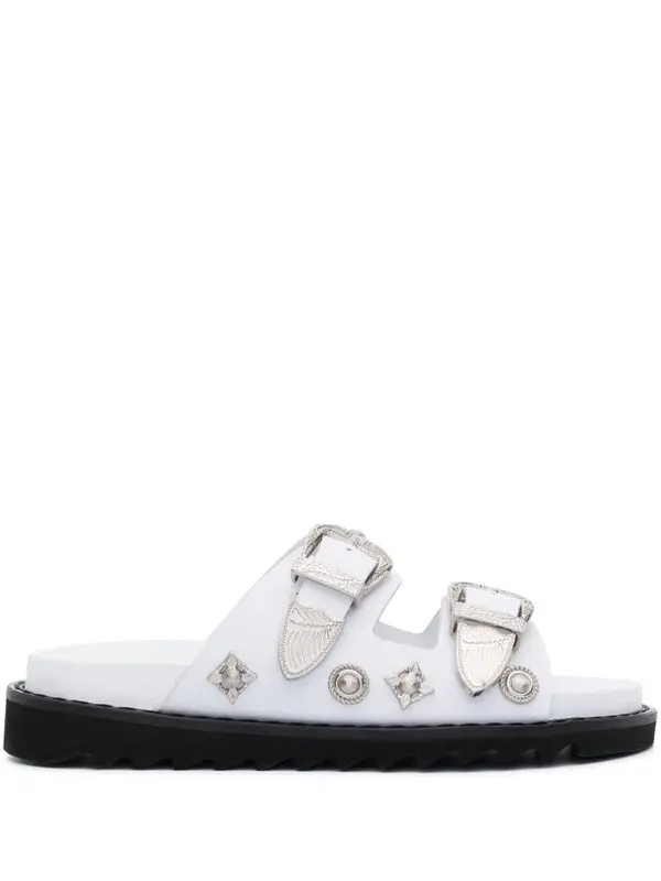 Toga Double-buckle Sandals - White
