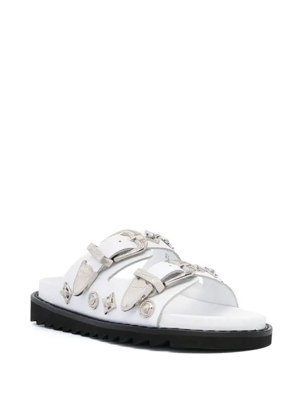 Toga Double-buckle Sandals - White