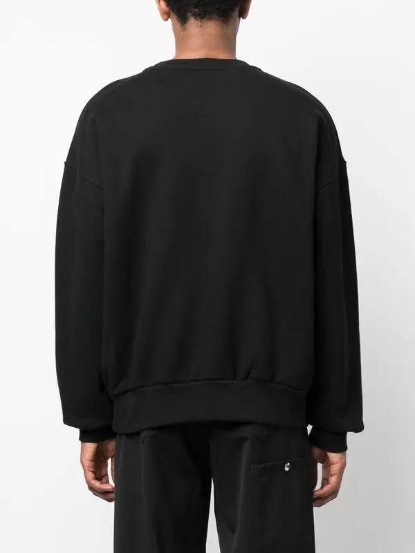 BOTTER Graphic-print Organic-cotton Sweatshirt - Black