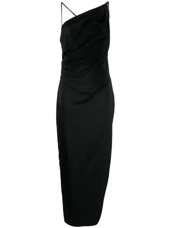 Rachel Gilbert Xandra Satin Maxi Dress - Black