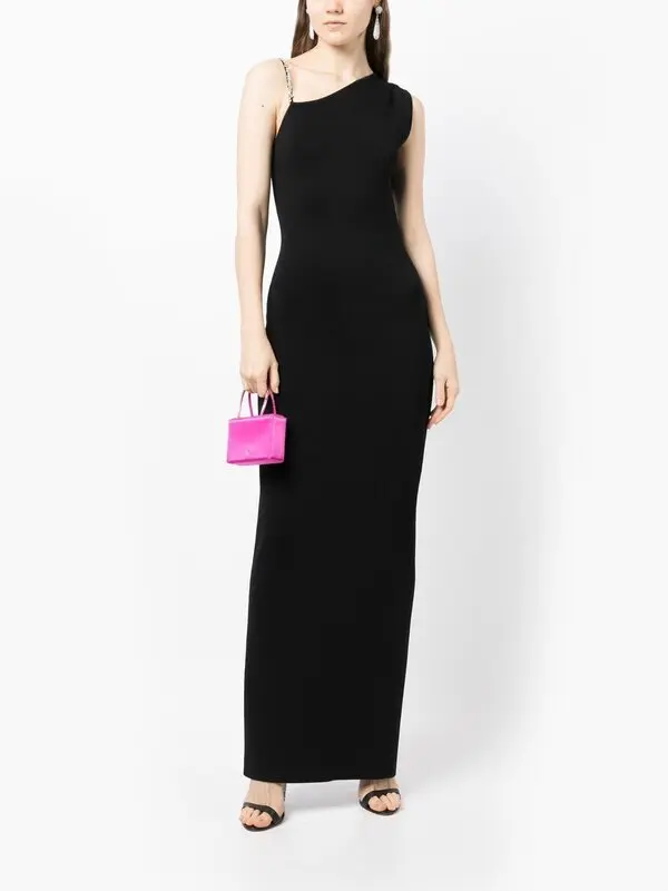 Rachel Gilbert Crystal Embellishment Off-shoulder Gown