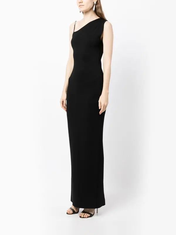 Rachel Gilbert Crystal Embellishment Off-shoulder Gown
