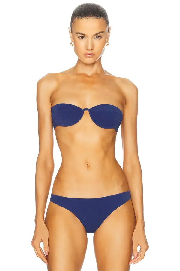 TROPIC OF C Mariel Bikini Top - Indigo