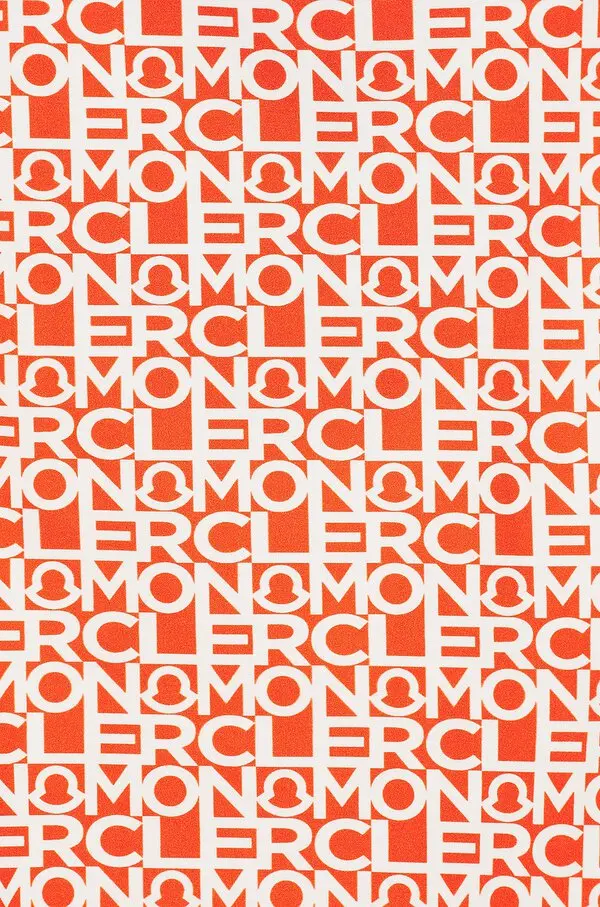 Moncler Logo Print One-piece Swimsuit - Orange