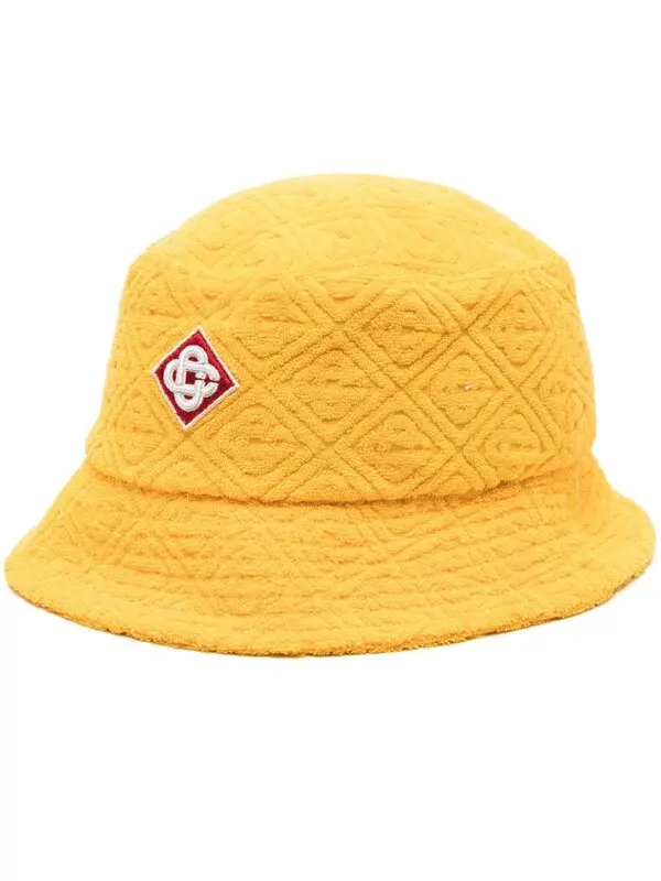 THE9SHOP SummerHat　Casablanca Casablanca Monogram Terry Bucket Hat - Yellow | Editorialist