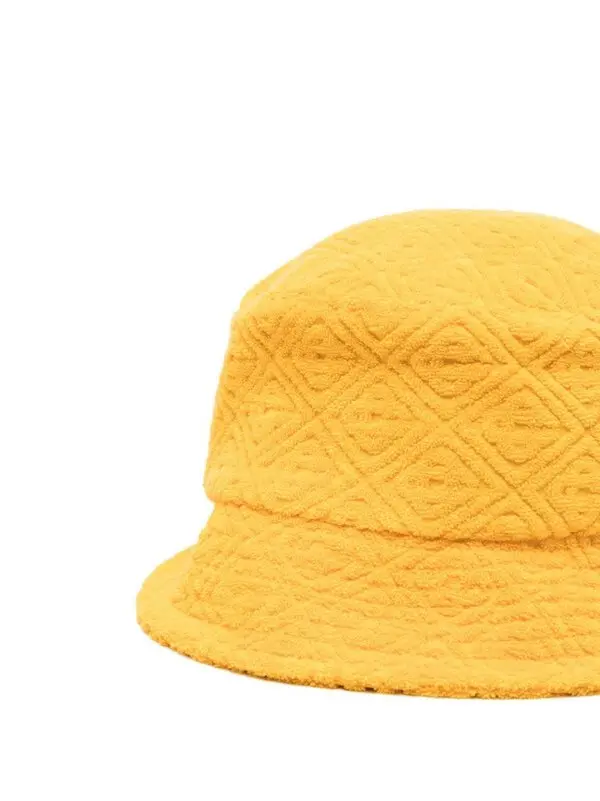 Casablanca Monogram Terry Bucket Hat - Yellow | Editorialist