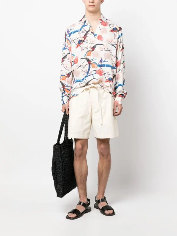 Orlebar Brown Ridley Graphic-print Shirt - White