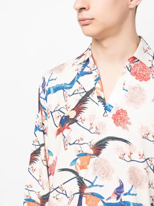 Orlebar Brown Ridley Graphic-print Shirt - White
