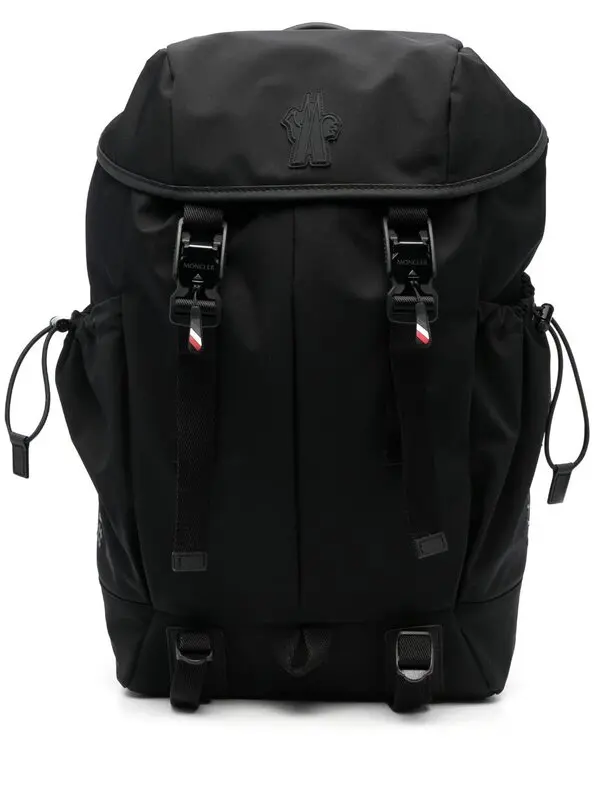 Moncler Logo-patch Multiple-pocket Backpack - Black