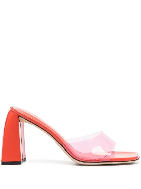 By Far Michele Sculpted Heel Sandals