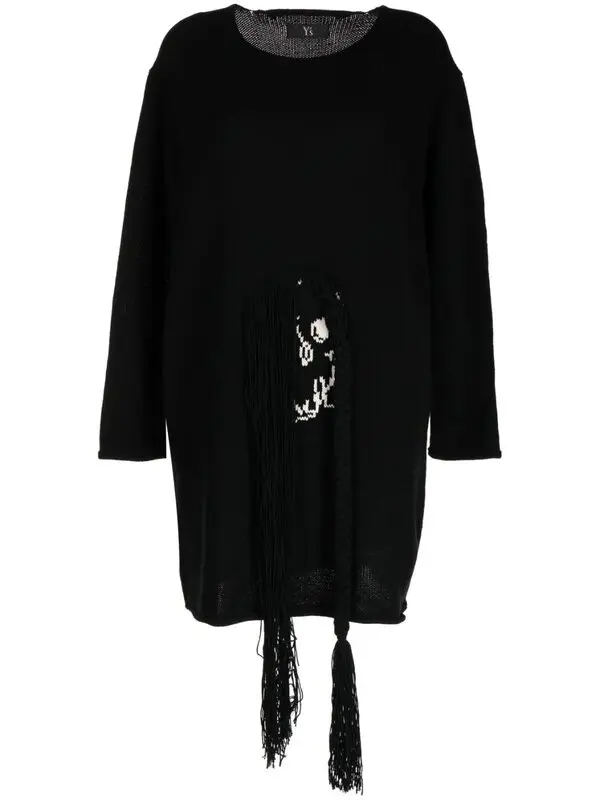 Y’s Intarsia-knit Skeleton Jumper