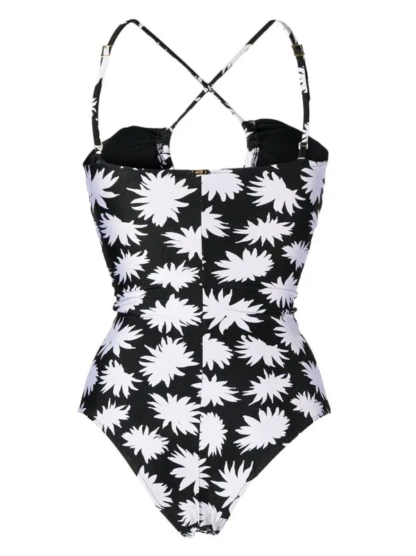 PatBO Dahlia Floral-print Swimsuit