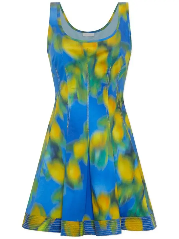 Simkhai Cloe Flared Mini Dress - Blue