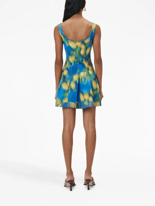 Simkhai Cloe Flared Mini Dress