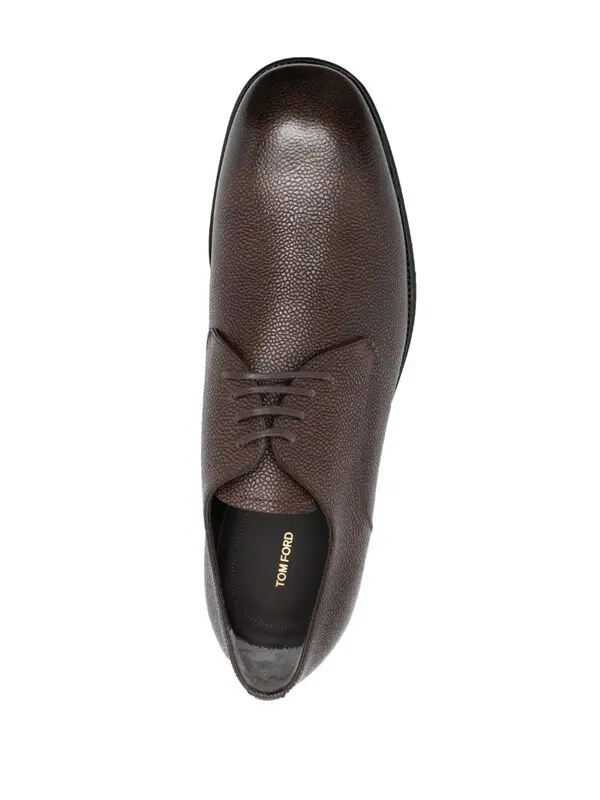 TOM FORD Grained Leather Derby Shoes