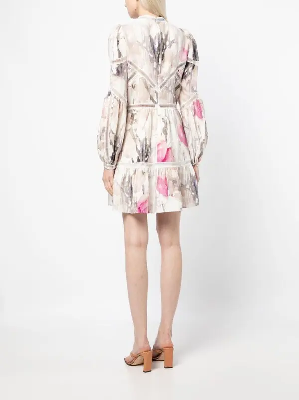 Ted Baker London Fleurz Linen Minidress In Multicolour - 25% Off |  Editorialist