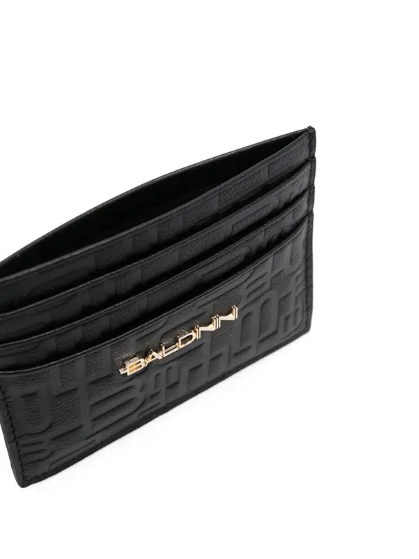 BALDININI Monogram-pattern Leather Card Holder
