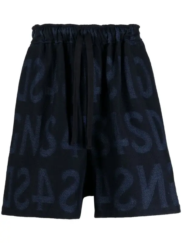 4SDESIGNS Logo-print Bermuda Shorts