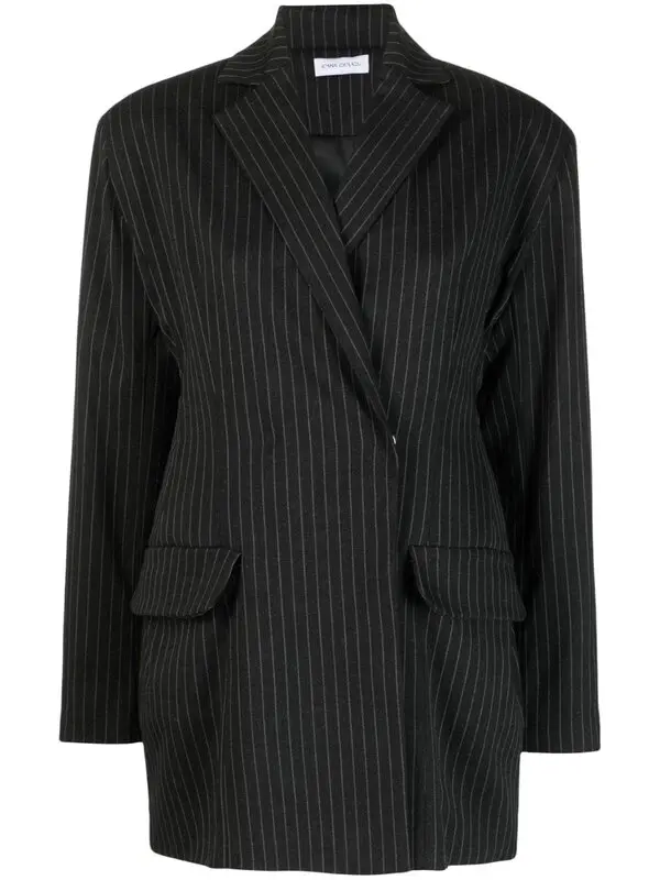 IOANA CIOLACU Pinstripe-print Wool Blazer