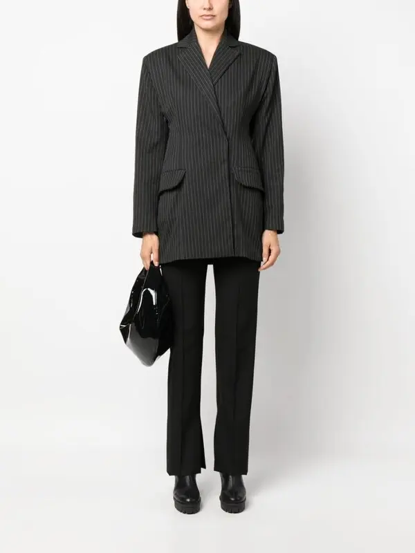 IOANA CIOLACU Pinstripe-print Wool Blazer