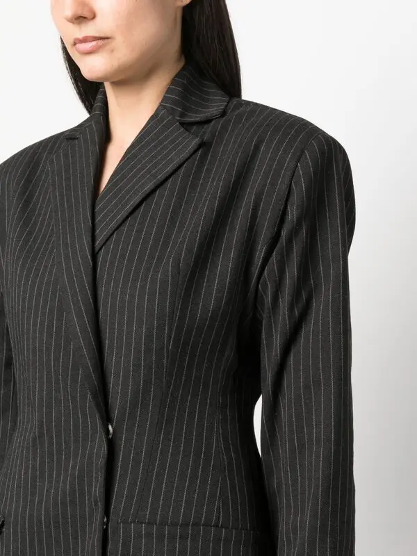IOANA CIOLACU Pinstripe-print Wool Blazer