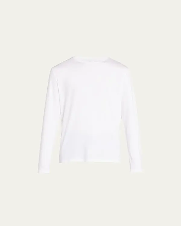 Derek Rose Stretch Long Sleeve Crewneck T-shirt