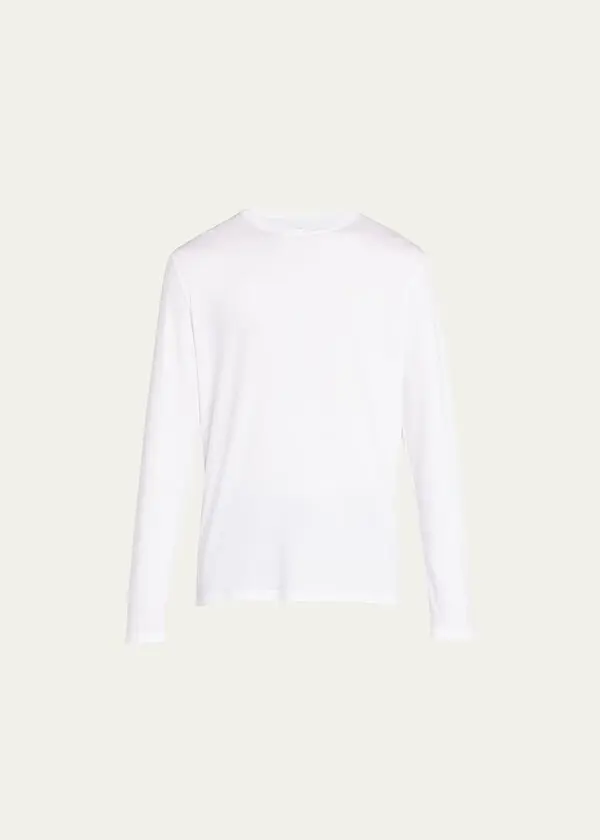 Derek Rose Stretch Long Sleeve Crewneck T-shirt