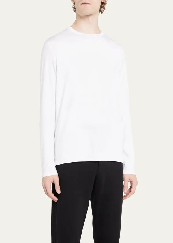 Derek Rose Stretch Long Sleeve Crewneck T-shirt