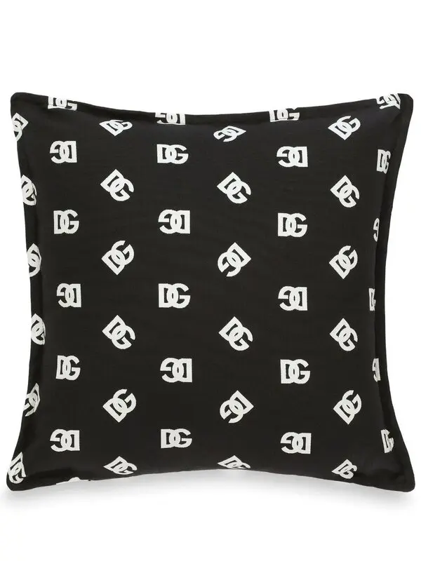 Dolce & Gabbana Logo-print Cushion - Black