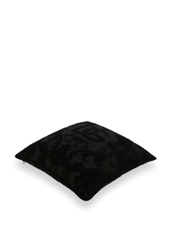 Dolce & Gabbana Small Flocked-logo Cushion