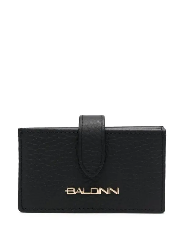 BALDININI Logo-plaque Leather Wallet - Black