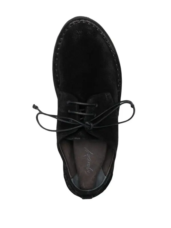 Marsèll Sancrispa Alta Suede Derby Shoes - Black