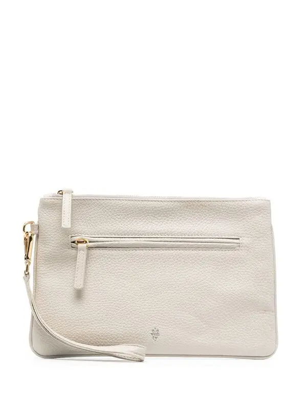 Eleventy Logo-stamp Leather Clutch