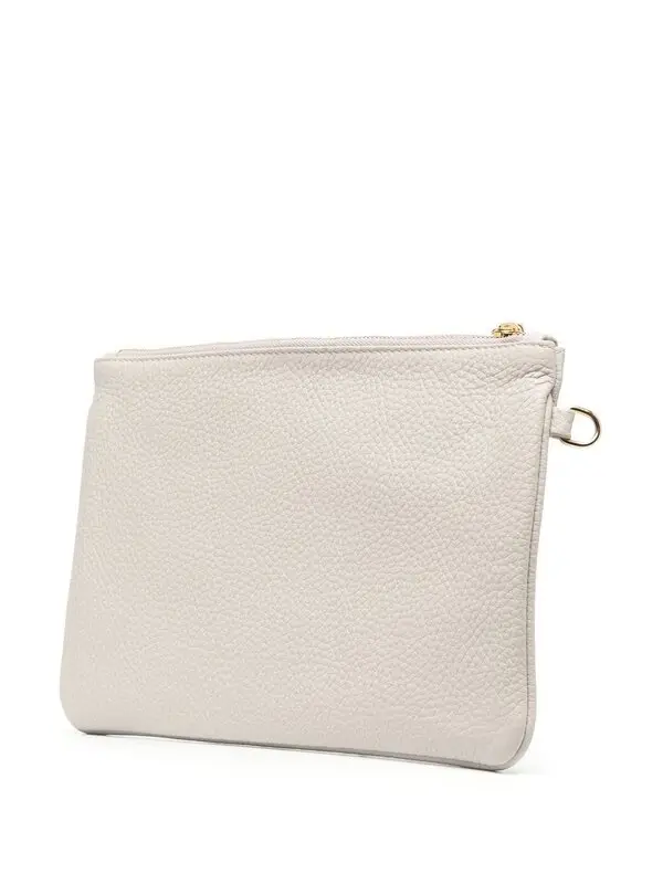 Eleventy Logo-stamp Leather Clutch