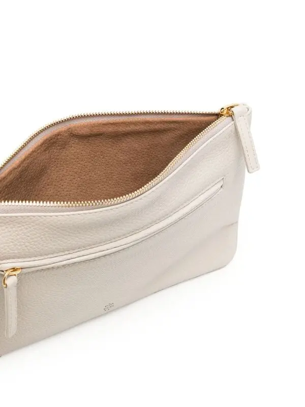 Eleventy Logo-stamp Leather Clutch