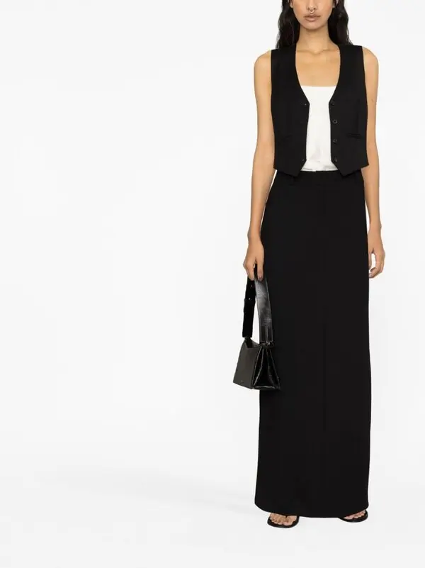 Wardrobe.NYC Wool Waistcoat - Black