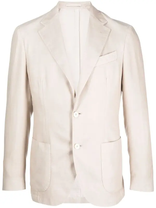 LARDINI Single-breasted Blazer - Neutrals
