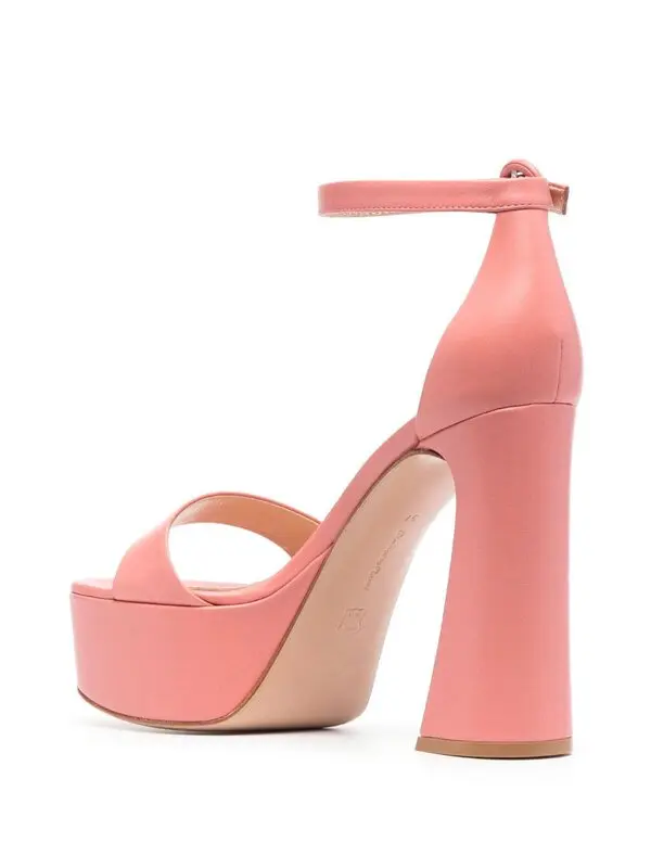 GIANVITO ROSSI Holly 115mm Platform Sandals - Pink