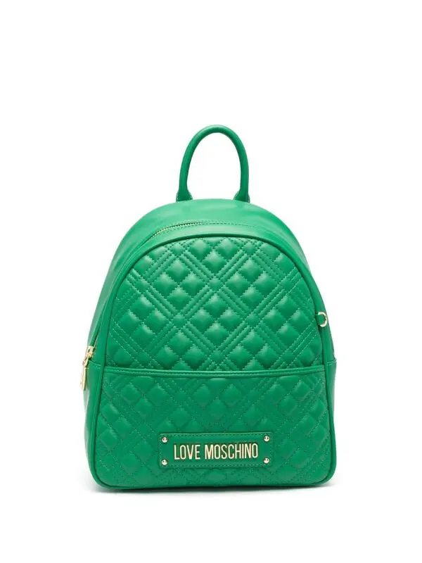 Moschino Quilted Logo-plaque Backpack
