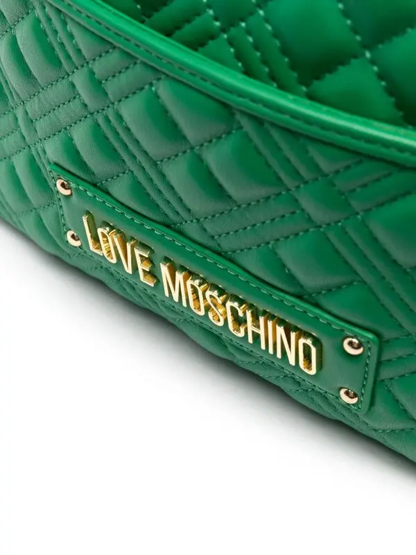 Moschino Quilted Logo-plaque Backpack