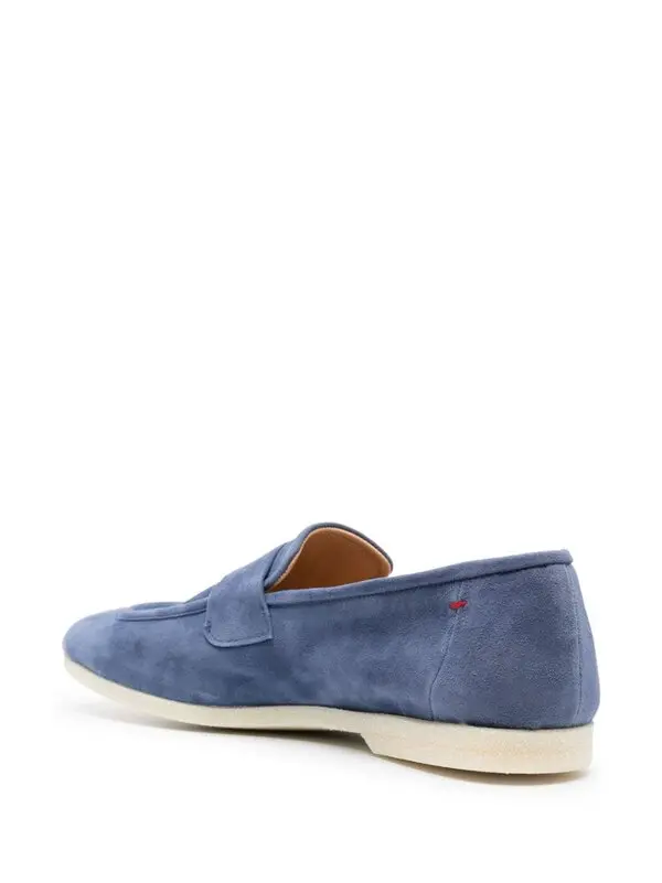 Kiton Square-toe Suede Loafers