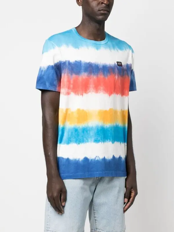 Paul & Shark Tie-dye Print Cotton T-shirt