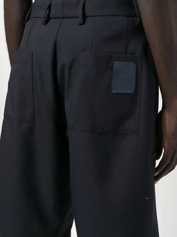 LARDINI Logo-patch Bermuda Shorts