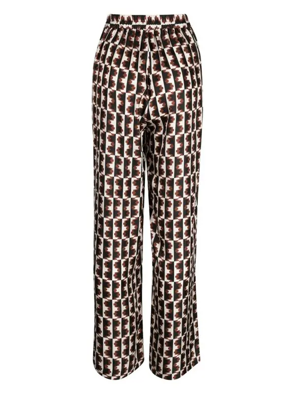 Biyan Straight-leg Graphic-print Trousers
